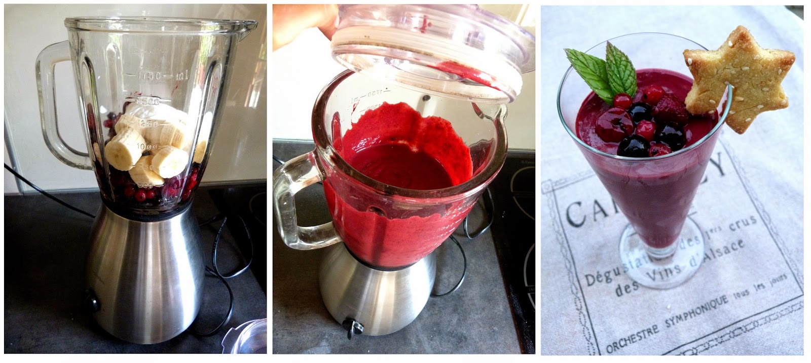 Ma Pignatta: Smoothie Fruits rouges & Banane + Petits sablés
