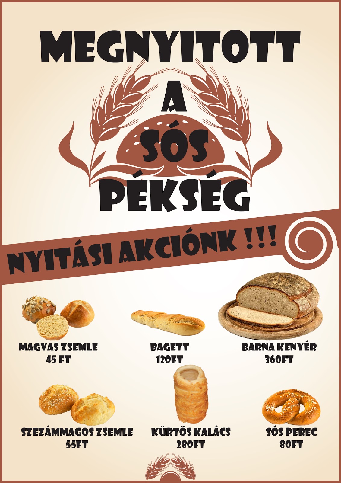 Pékség szórólap | Perge Attila Oldala