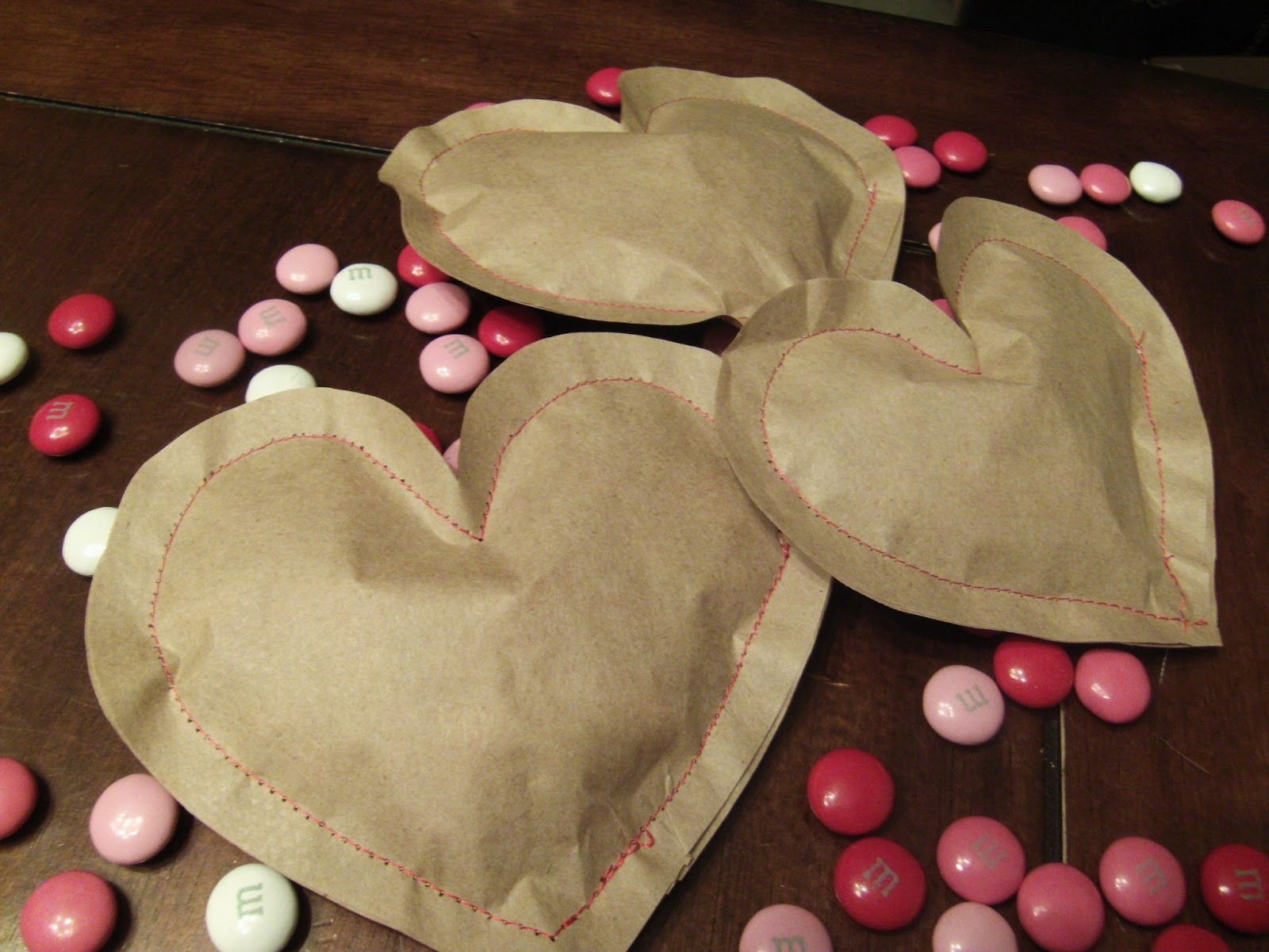 Working House Mom, Wife: Candy filled Brown Paper Hearts perfect for ...