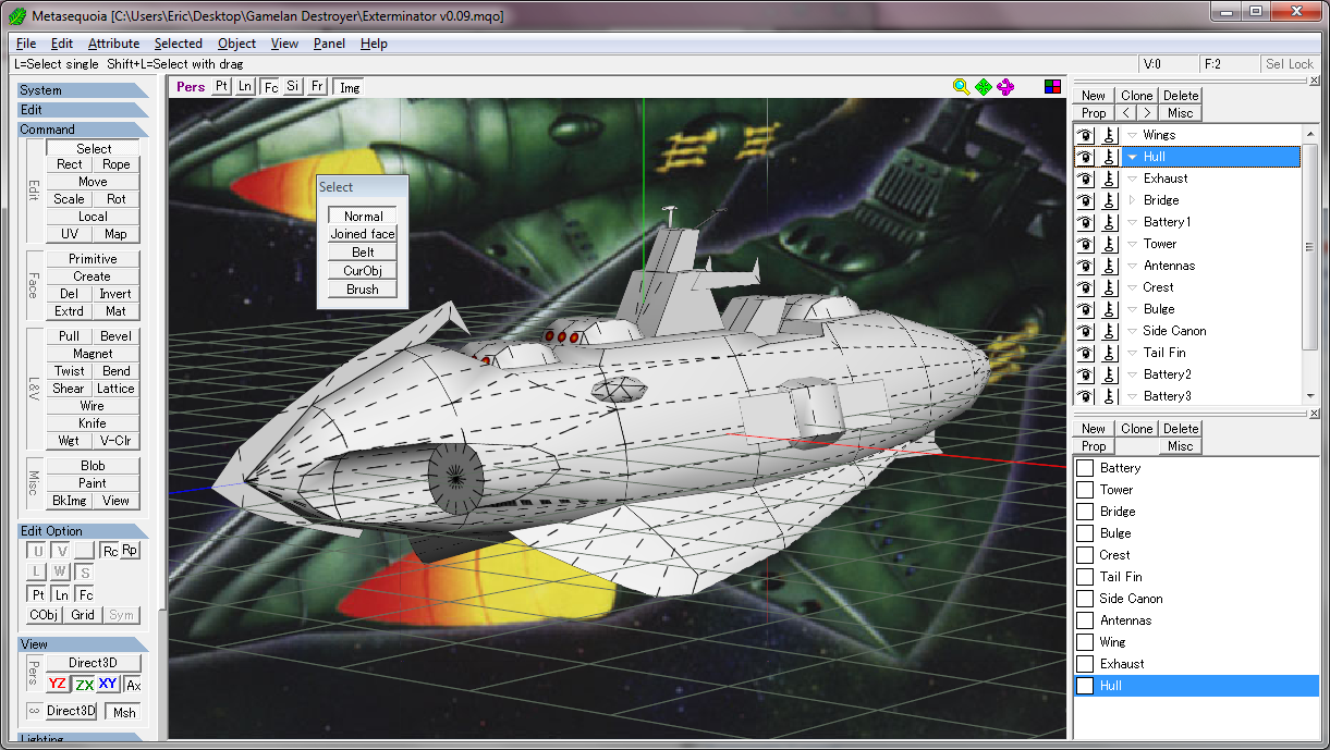 Gamilon Exterminator Class Destroyer - PaperModelers.com