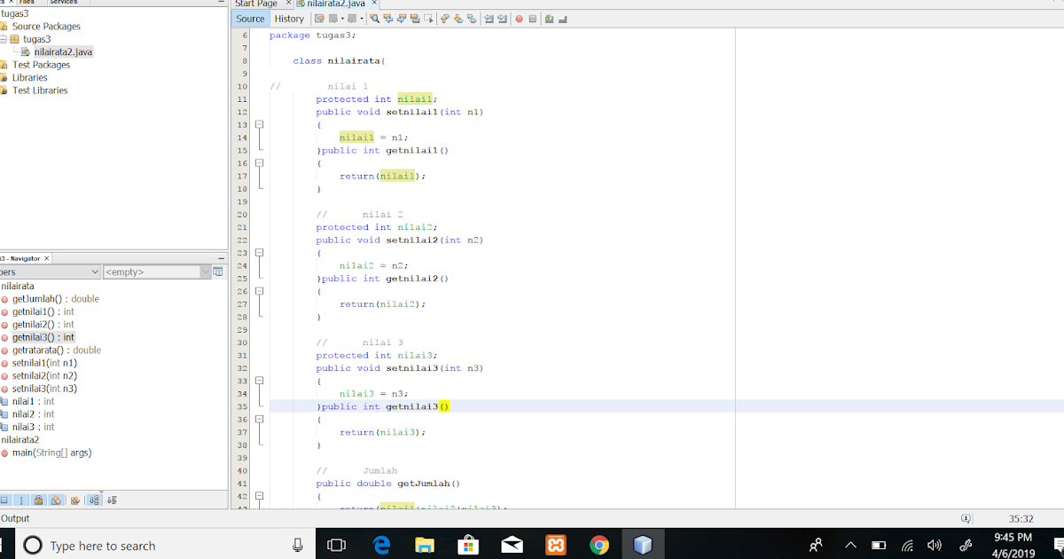 INHERITANCE NETBEANS JAVA PROGRAM MENGHITUNG RATA-RATA