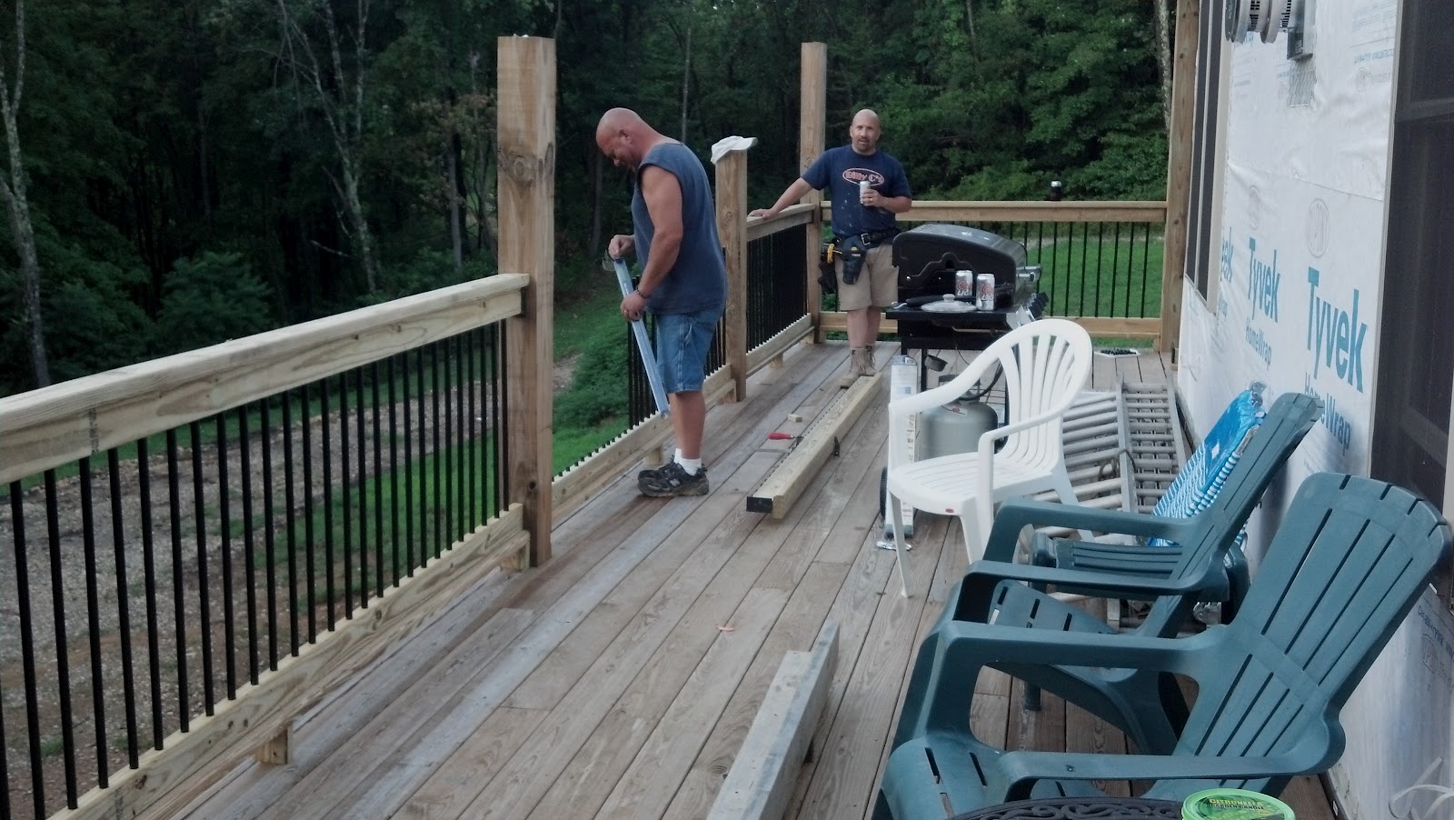 Deer Camp - Cabin Build: Deck Railings