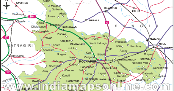 chinchwa.blogspot.in: kolhapur district map