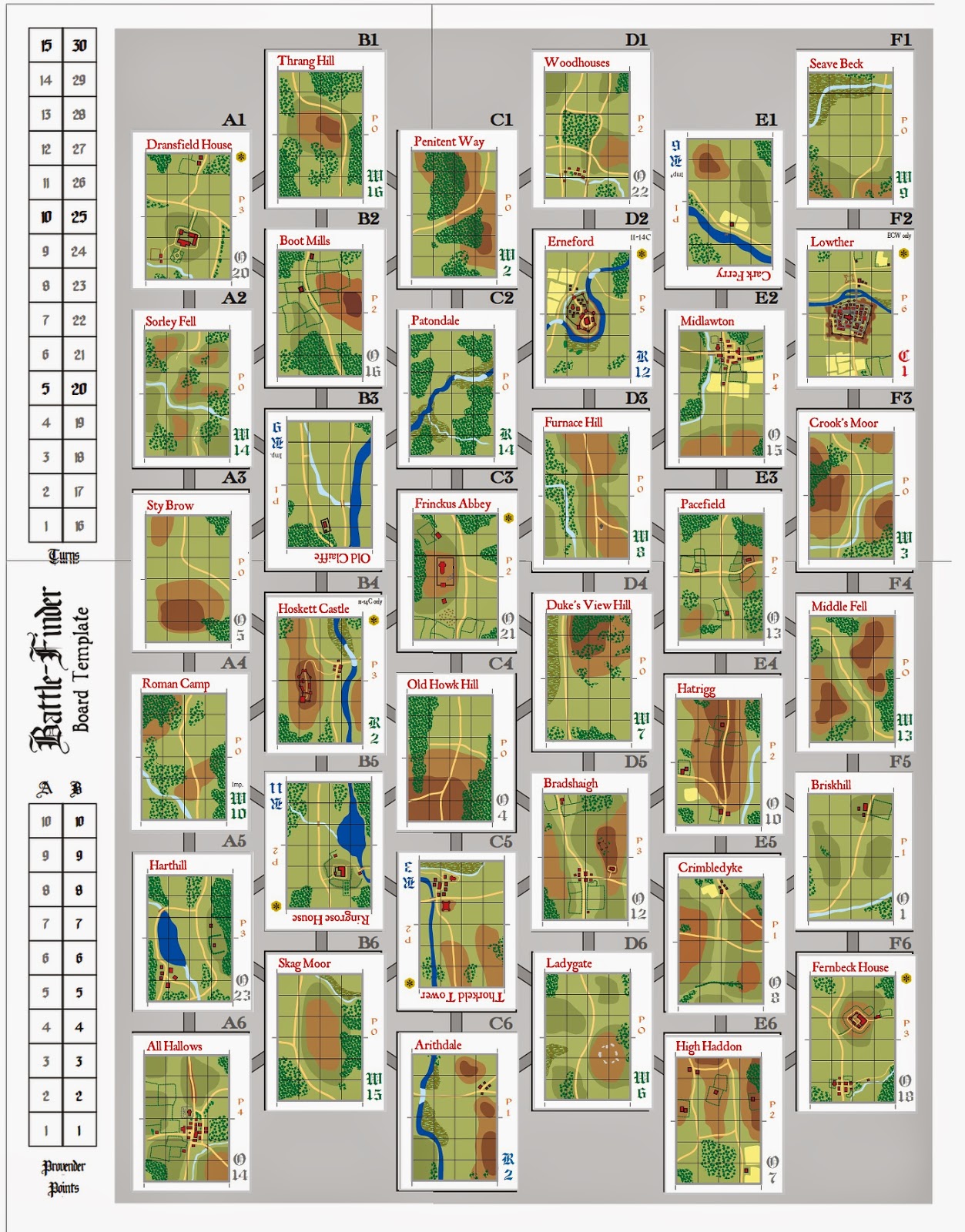 Prometheus in Aspic: ECW Campaign - The Map