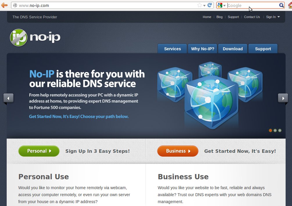 portal azul electro: convertir ip dinamica en ip fija con no-ip