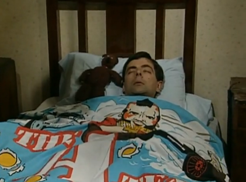 English trouble: Mr Bean's morning routines