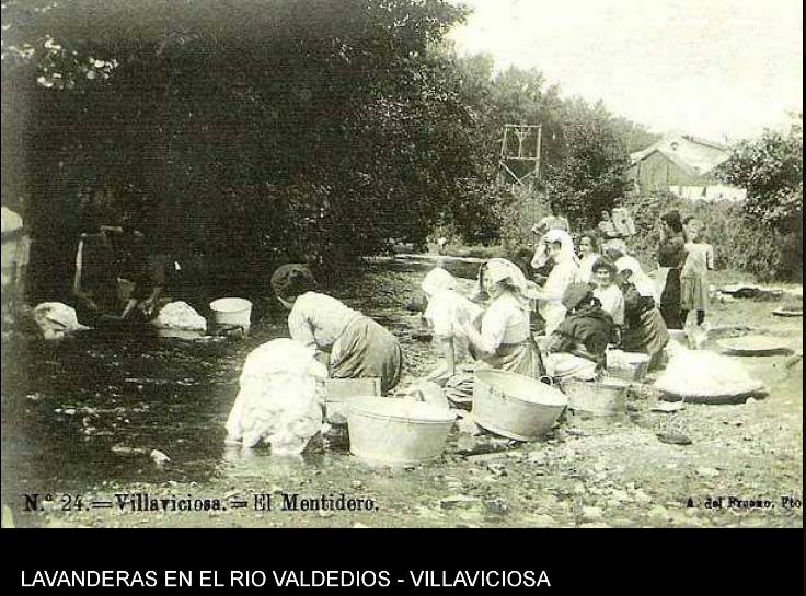 Lavanderas en el río Valdedios | Lavaderos públicos