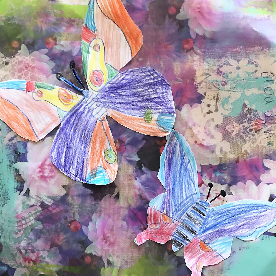 MIXED MEDIA BUTTERFLIES