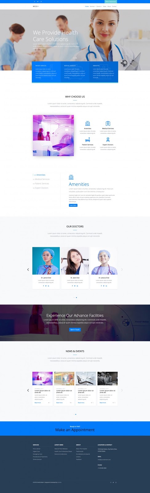 Mediplus - Responsive HTML5 Bootstrap Medical Template