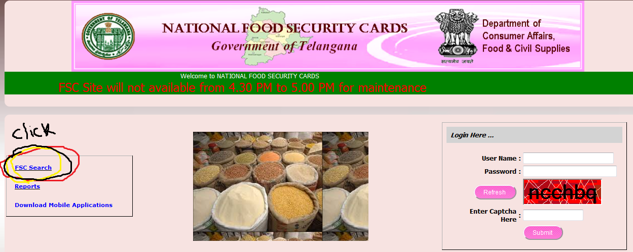 FSC Ration card Status application search |Food Security Card | FREE ...