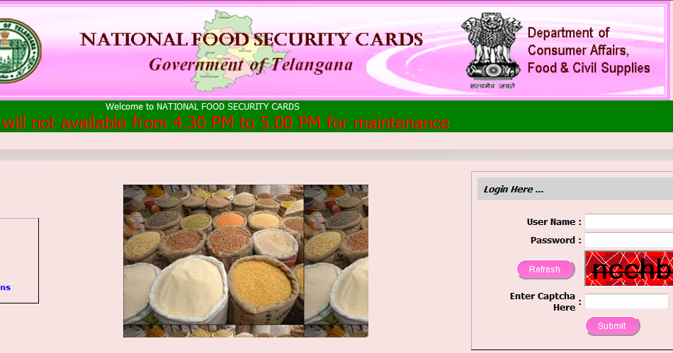 FSC Ration card Status application search | FREE ONLINE SEVA
