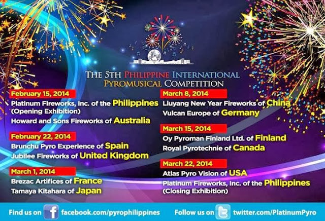 5th Philippine International Pyromusical Competition - Schedule ...