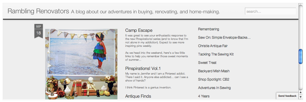 Blogger Dynamic Templates - Rambling Renovators