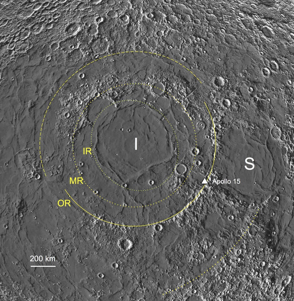 Moon’s Imbrium Basin was formed by an impact of protoplanet-sized ...