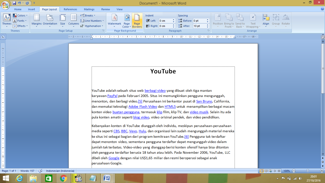 Membuat Bingkai dan Text Box pada Dokumen Microsoft Word ~ KUAS