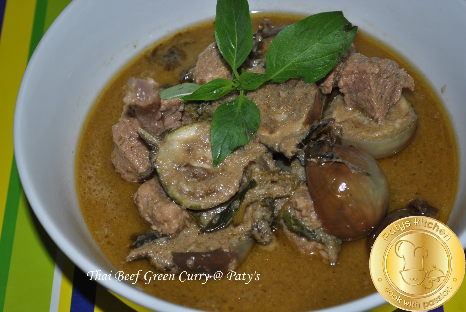 PATYSKITCHEN: THAI BEEF GREEN CURRY / DAGING MASAK KARI HIJAU THAI