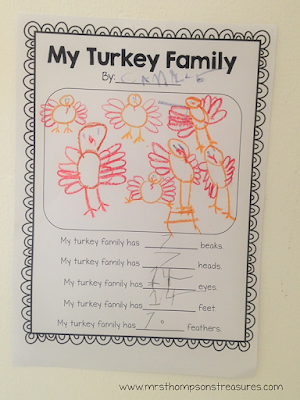 Thanksgiving Activities: Turkey Time! - Mrs. Thompson's Treasures