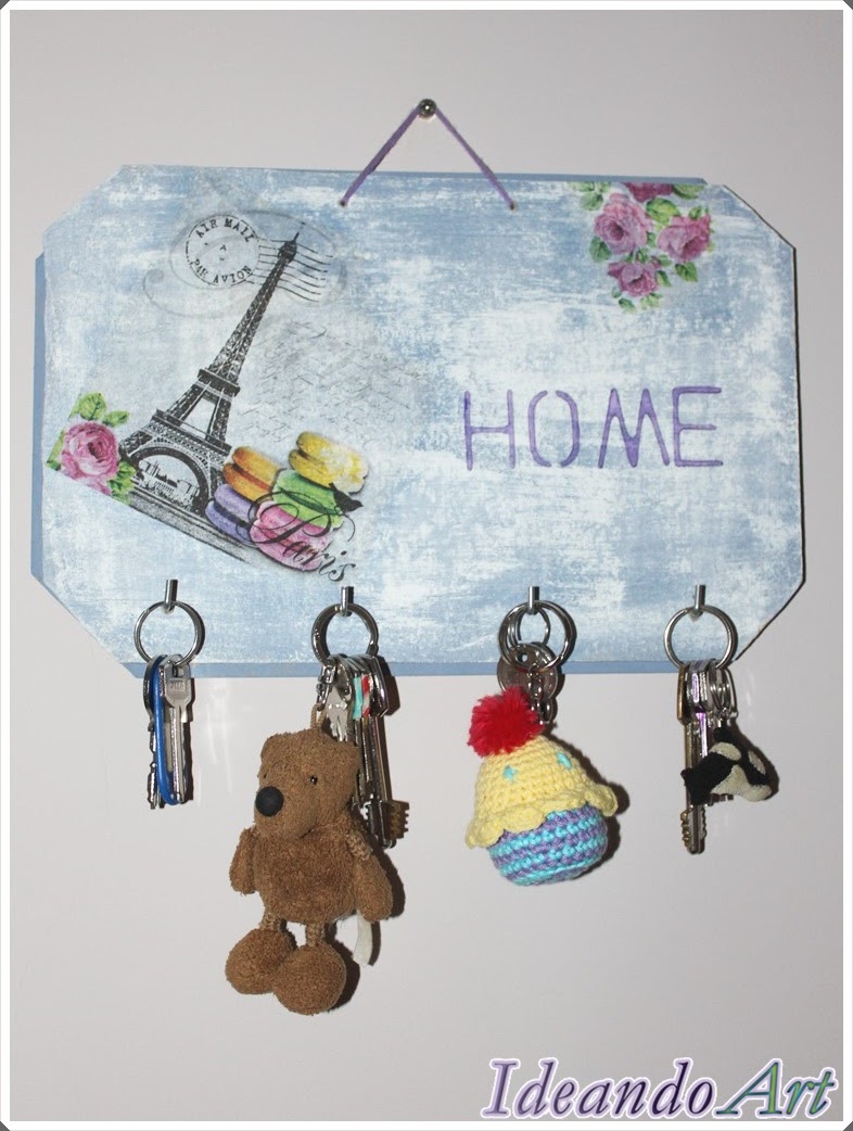 IdeandoArt: Cómo hacer un portallaves DIY reutilizando