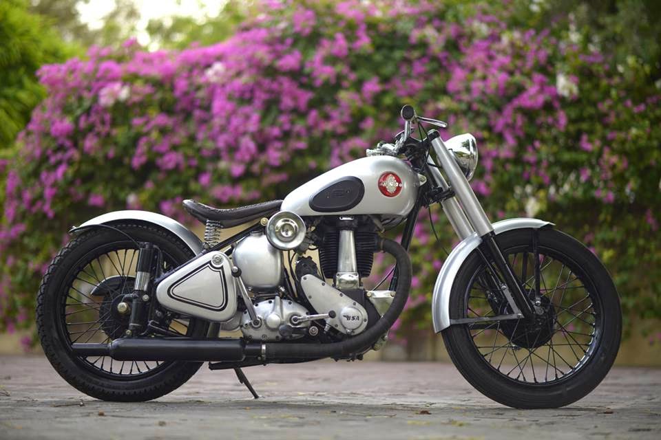 Hell Kustom : BSA 350 1947 By Rajputana Custom Motorcycles