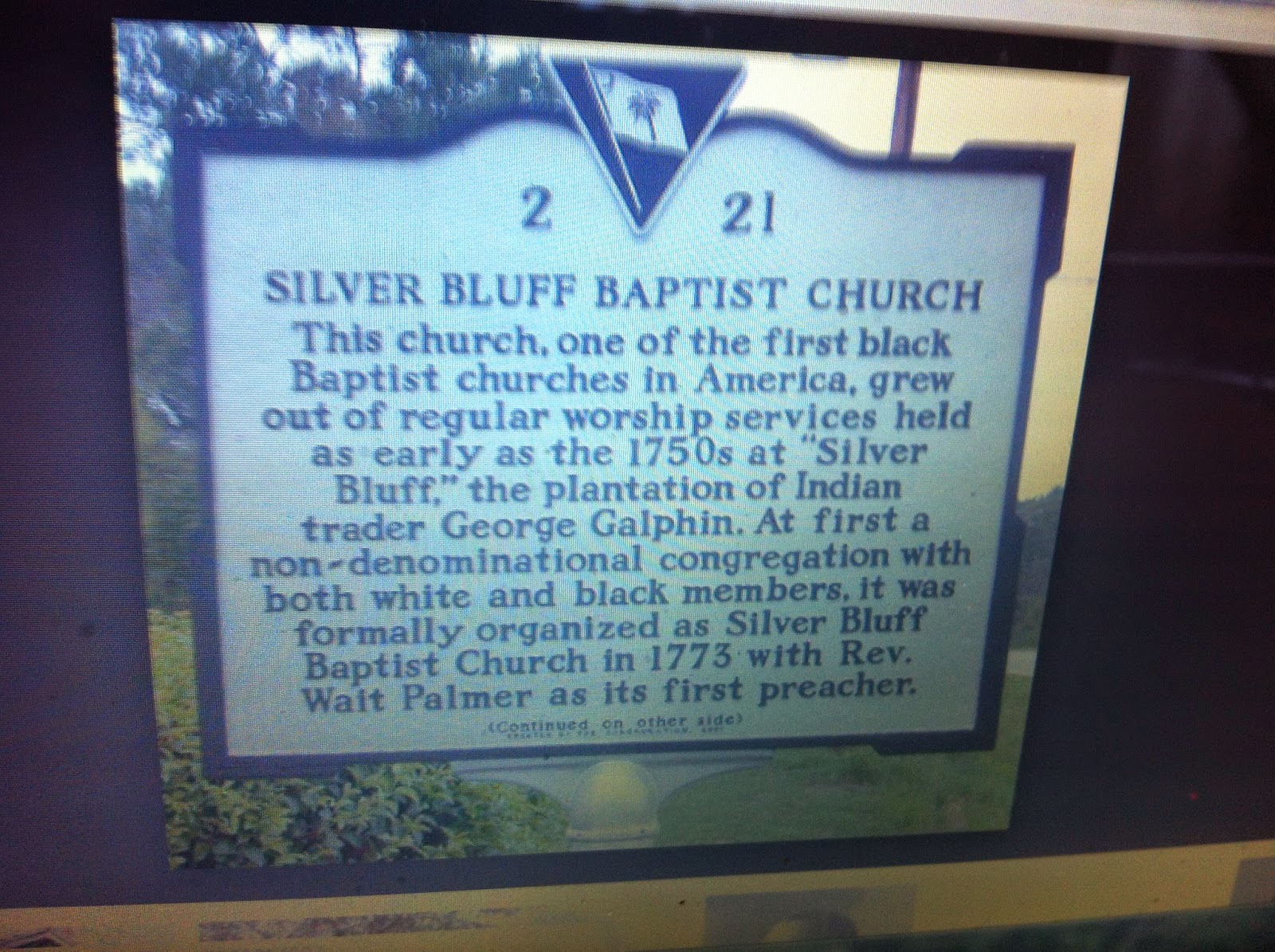 THE BLACK SOCIAL HISTORY:: BLACK SOCIAL HISTORY : SILVER BLUFF BAPTIST ...