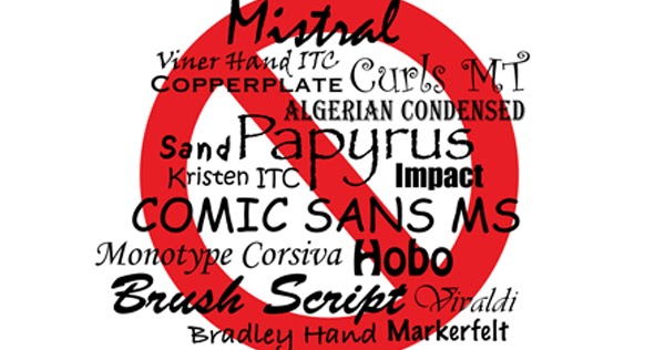 5 Typefaces You Should Never Use on Signs