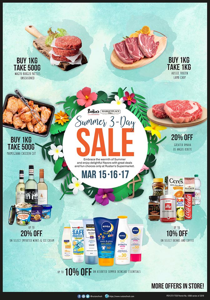 Manila Shopper: Rustan’s Supermarket & The Marketplace Summer 3-day ...
