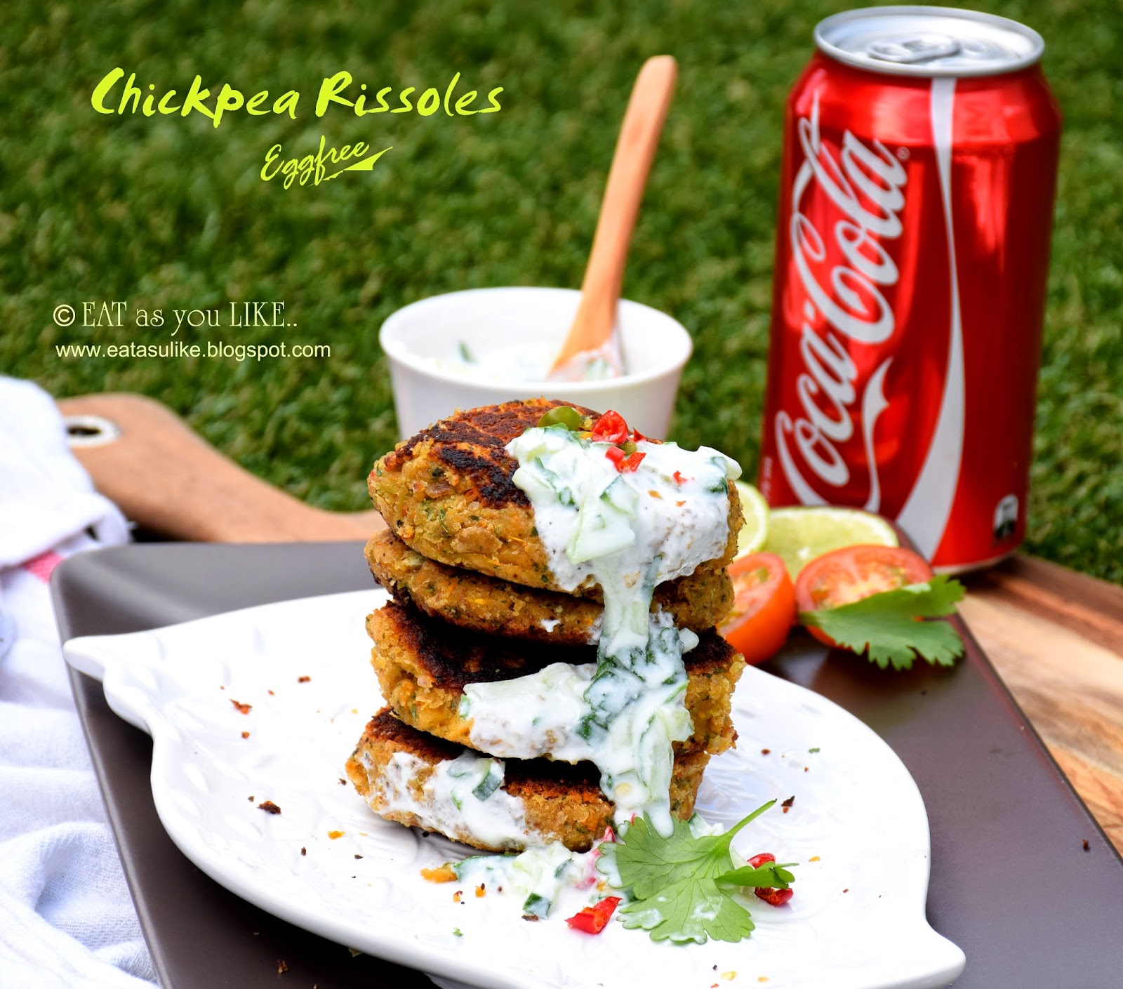 Eat as you Like: CHICKPEA RISSOLES (Vegetarian)