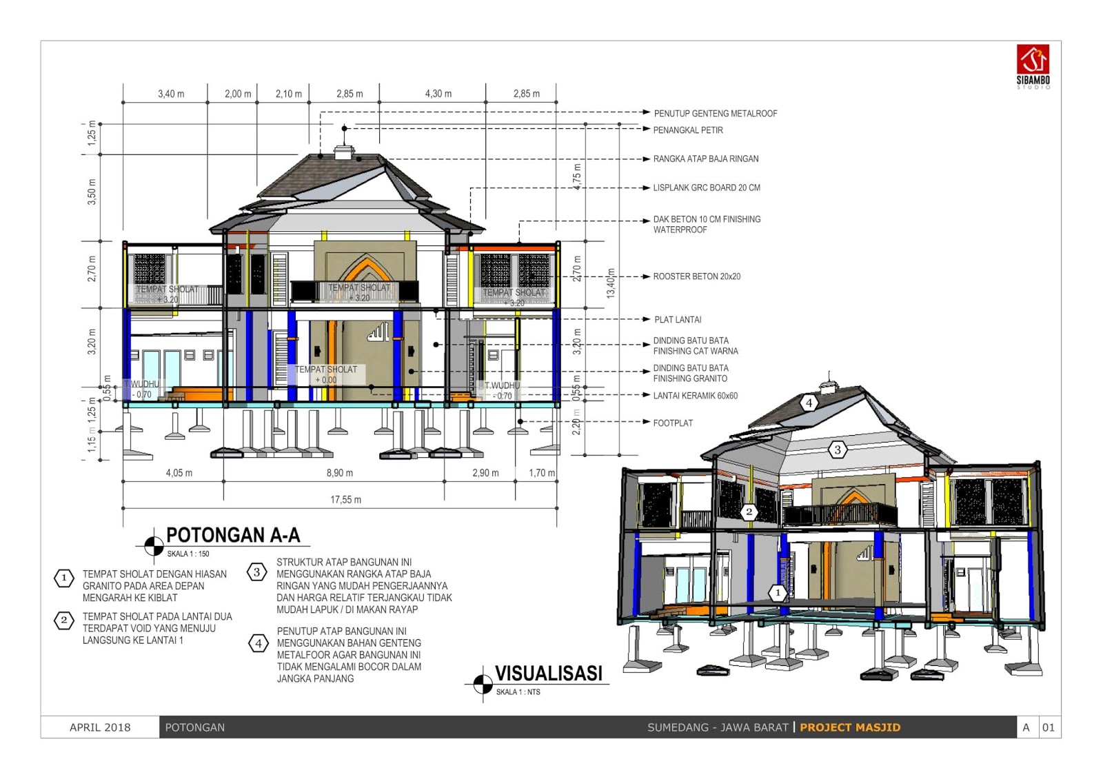 Aneh dan Unik! Masjid Minimalis 2 Lantai di Sekolahan Ini Tampil Beda ...