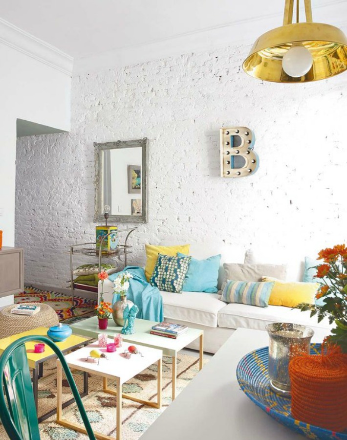 Decoración Fácil: Home Tour ecléctico con color