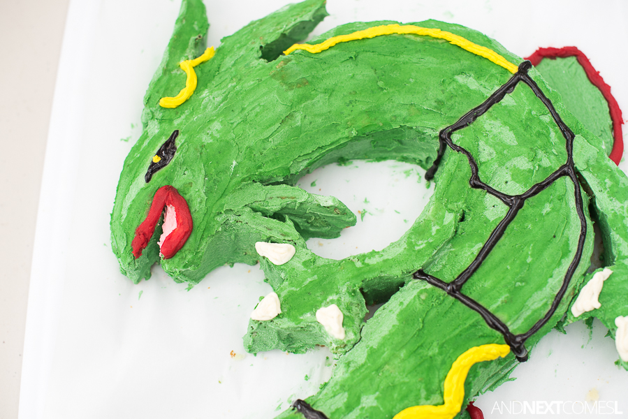 Rayquaza Birthday Cake | And Next Comes L - Hyperlexia Resources