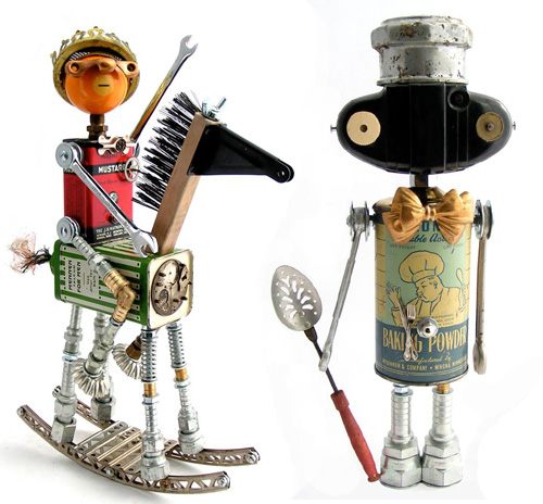 My Owl Barn: Fobots: Found Object Robots