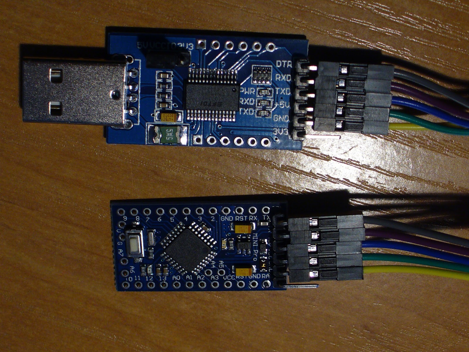 Mint 16 + Arduino Pro Mini + переходник FT232RL