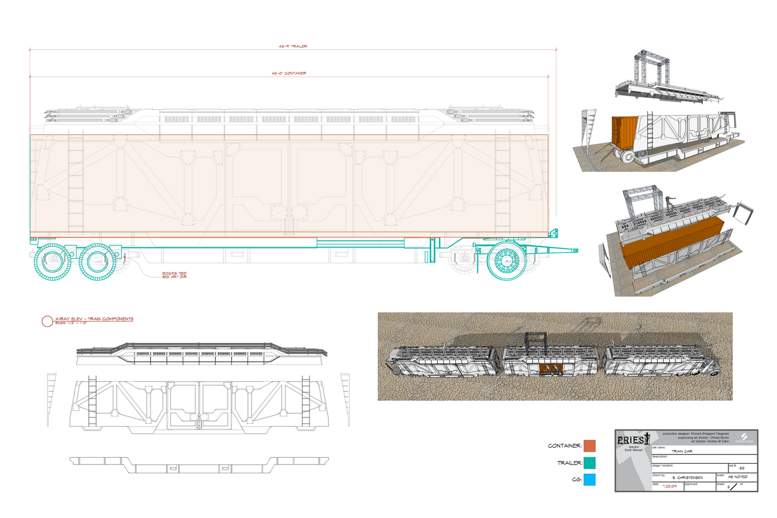 christensen creative •••: Priest - Train Set Design