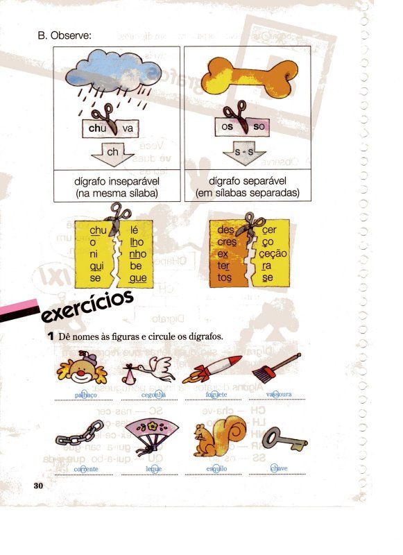 O que são dígrafos? Diversas atividades com dígrafos!-ESPAÇO EDUCAR