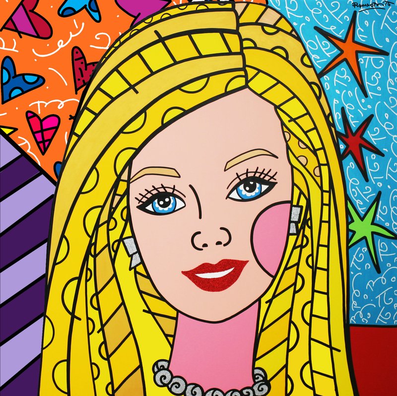 Cassie Stephens: In the Art Room: Romero Britto Inspired Self Portraits