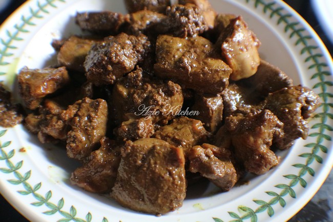 Hati Masak Kicap Untuk Lauk Pengantin Yang Sangat Sedap - Azie Kitchen