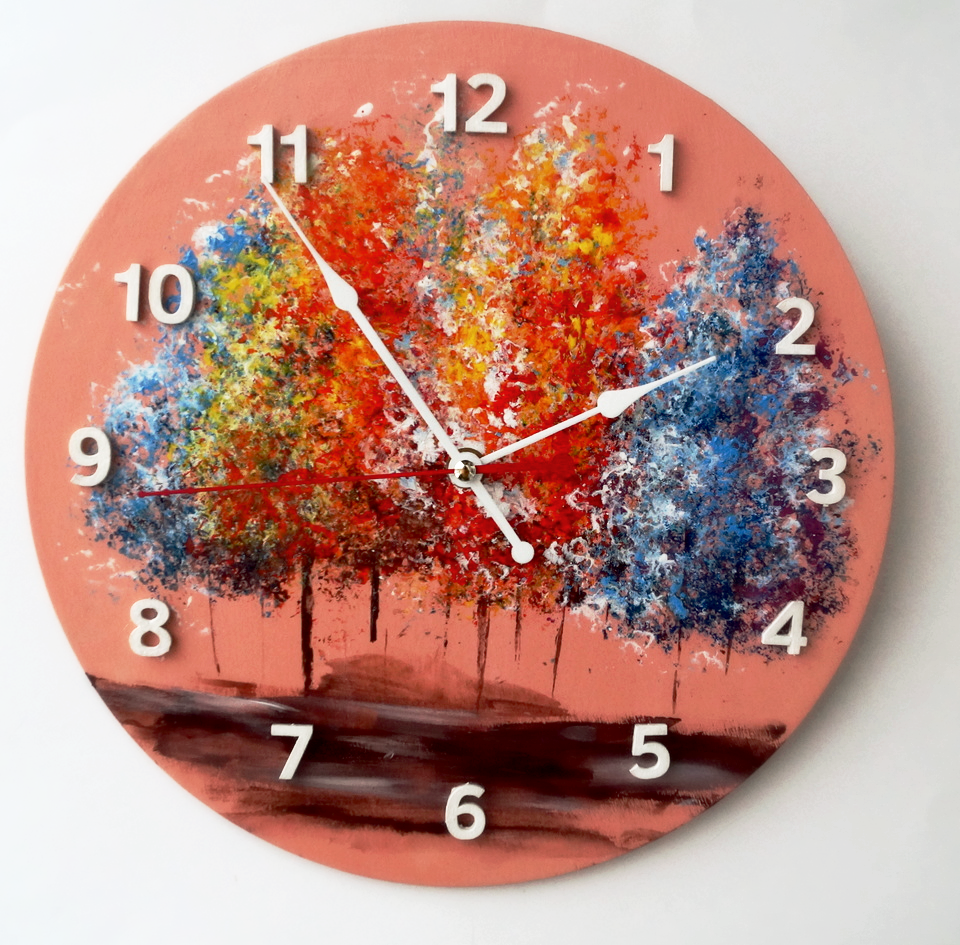 ClockArtVintage - oil paintings, unique wall clocks and vintage: Trees ...