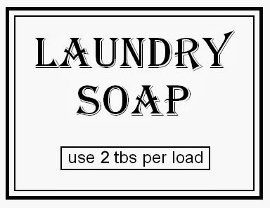 Poor Girl Creative: Free Printable DIY Laundry Detergent Label