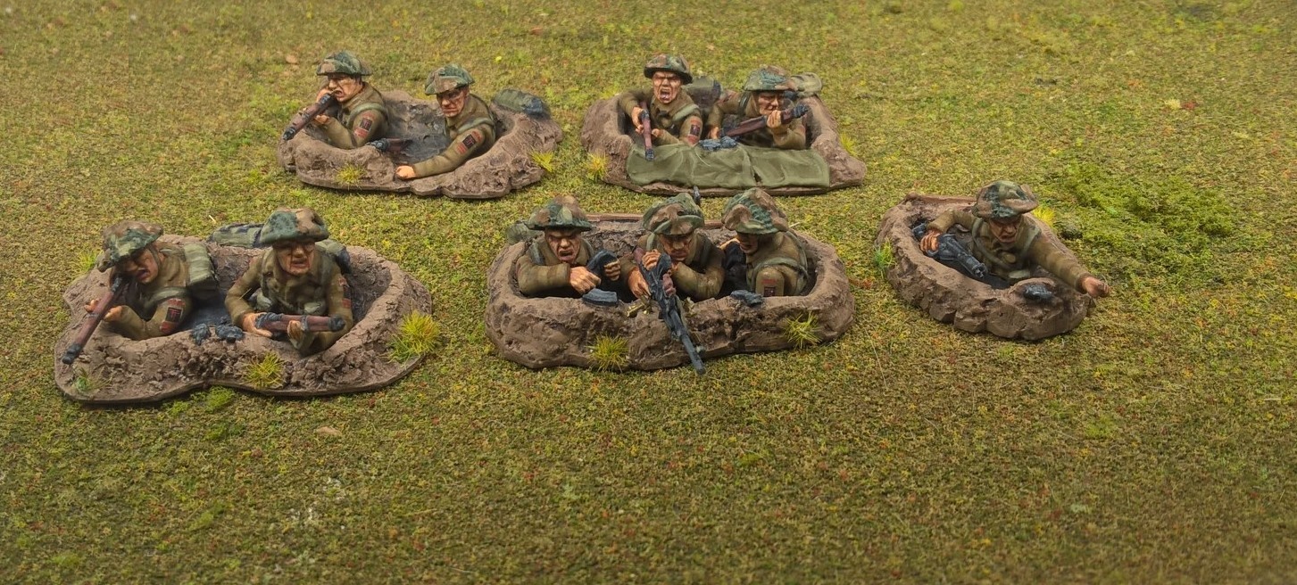 JOHN BOND's WARGAMING STUFF: LATE WAR BRITISH INFANTRY FOX HOLES