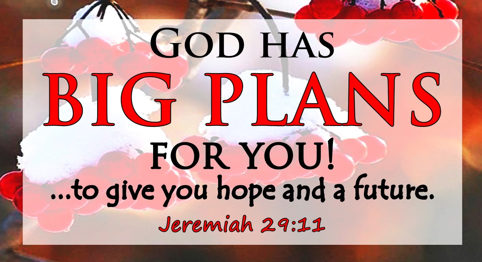 God Has A Bigger Plan For Me