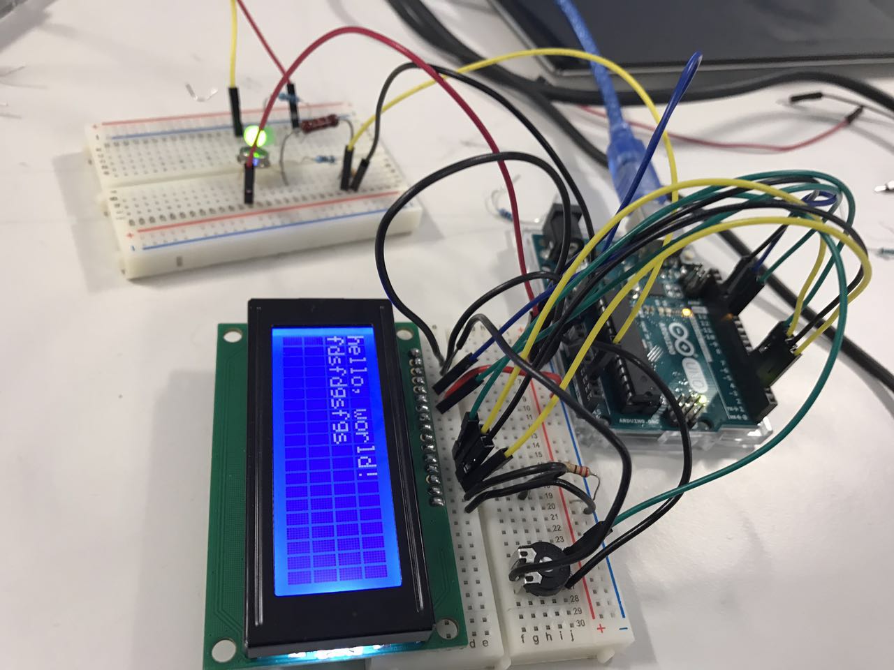 Arduino simple visible light communication