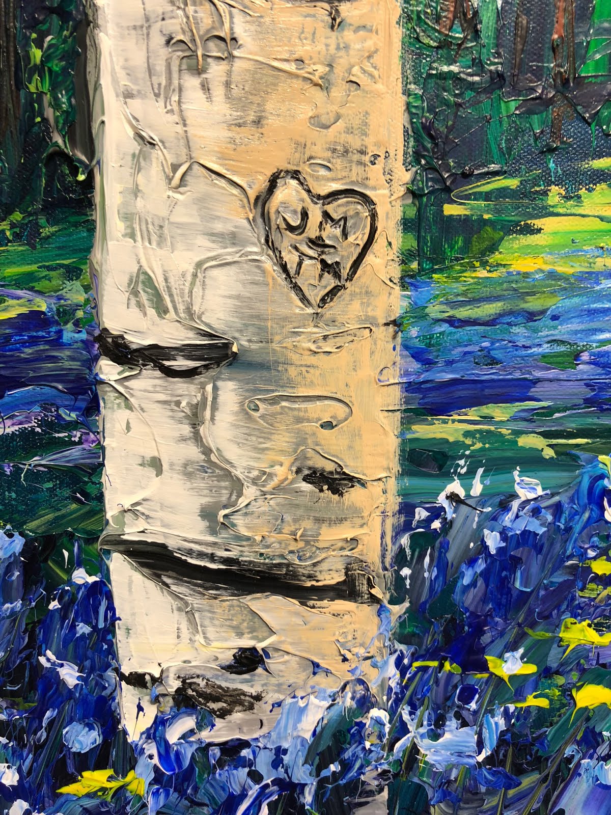 Aspen Paintings by Contemporary Aspen Artist Jennifer Vranes, Birch ...