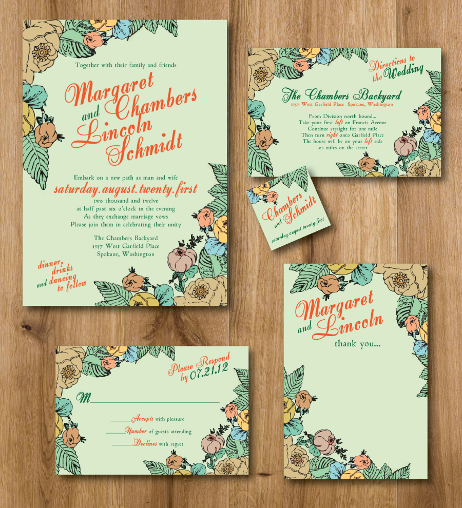 Spring Wedding Invitations