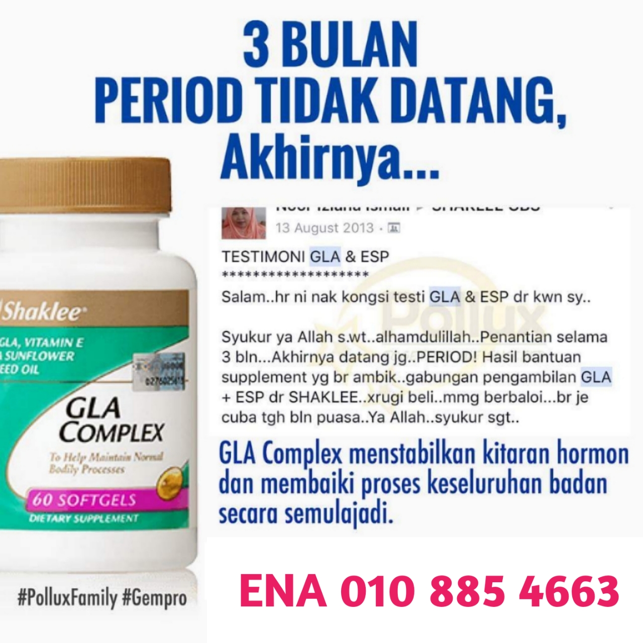 Vitamin Sihat Semulajadi: Kebaikan Dan Manfaat GLA Complex Shaklee