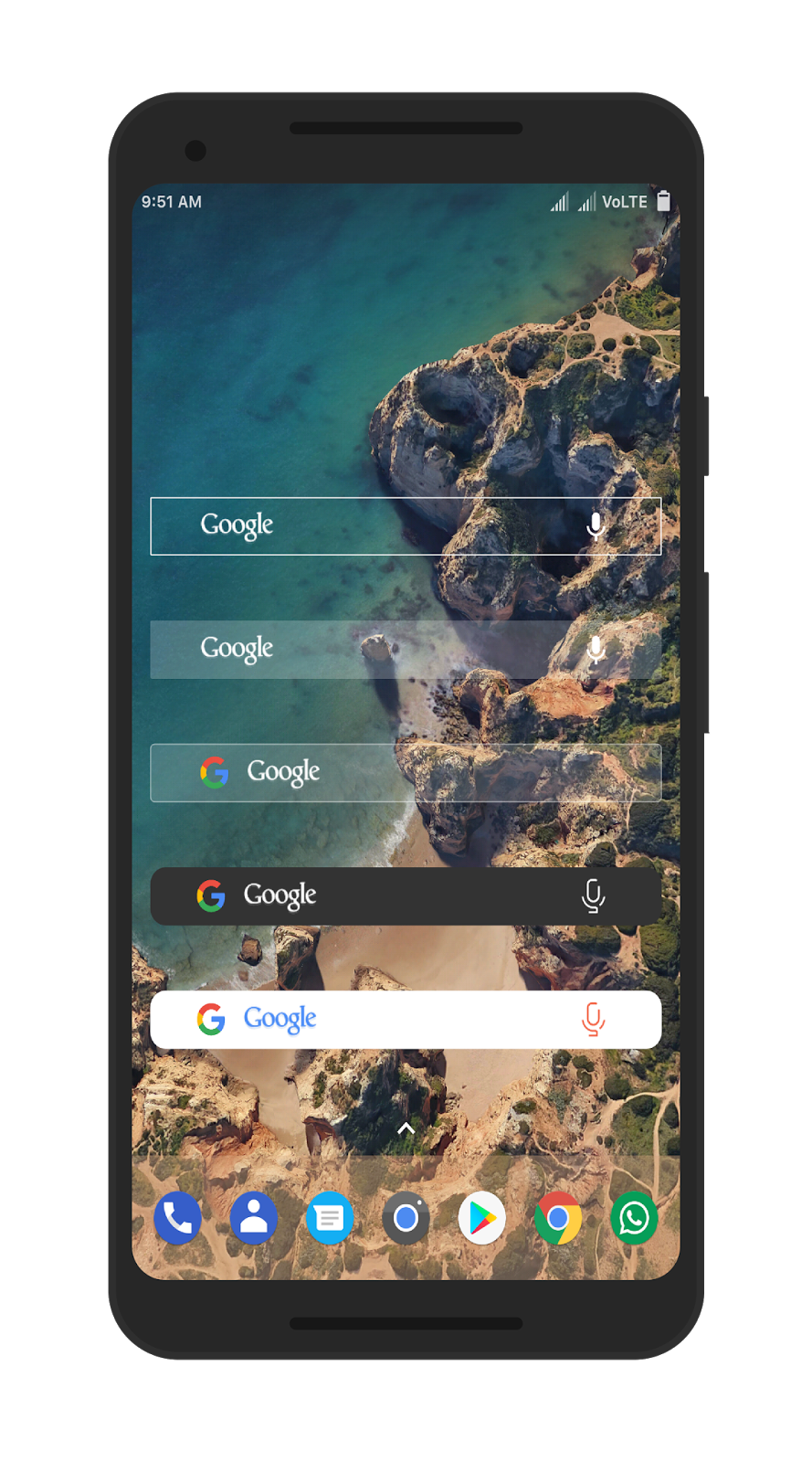 Samsung S8 Google Search Bar Widget For All Android