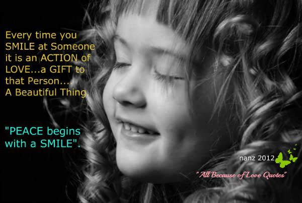 Every Time You Smile At Someone It Is An Action Of Love | Letter a Studio