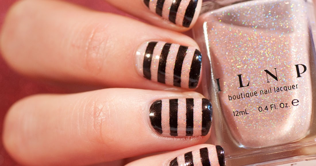 ILNP Sweet Pea Striped Nail Art - May contain traces of polish