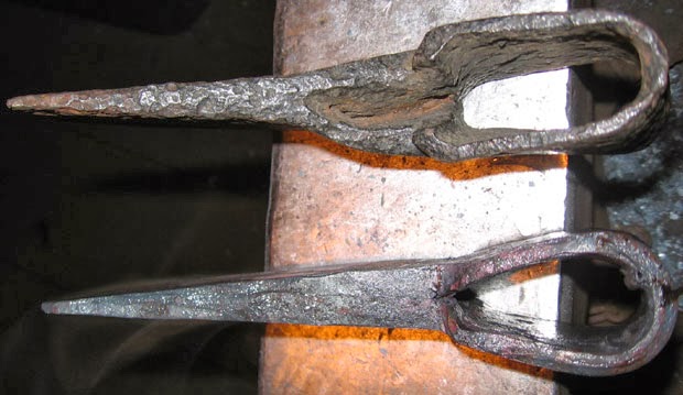 Hammered Out Bits: French Trade Axe from Bloom Iron (1)