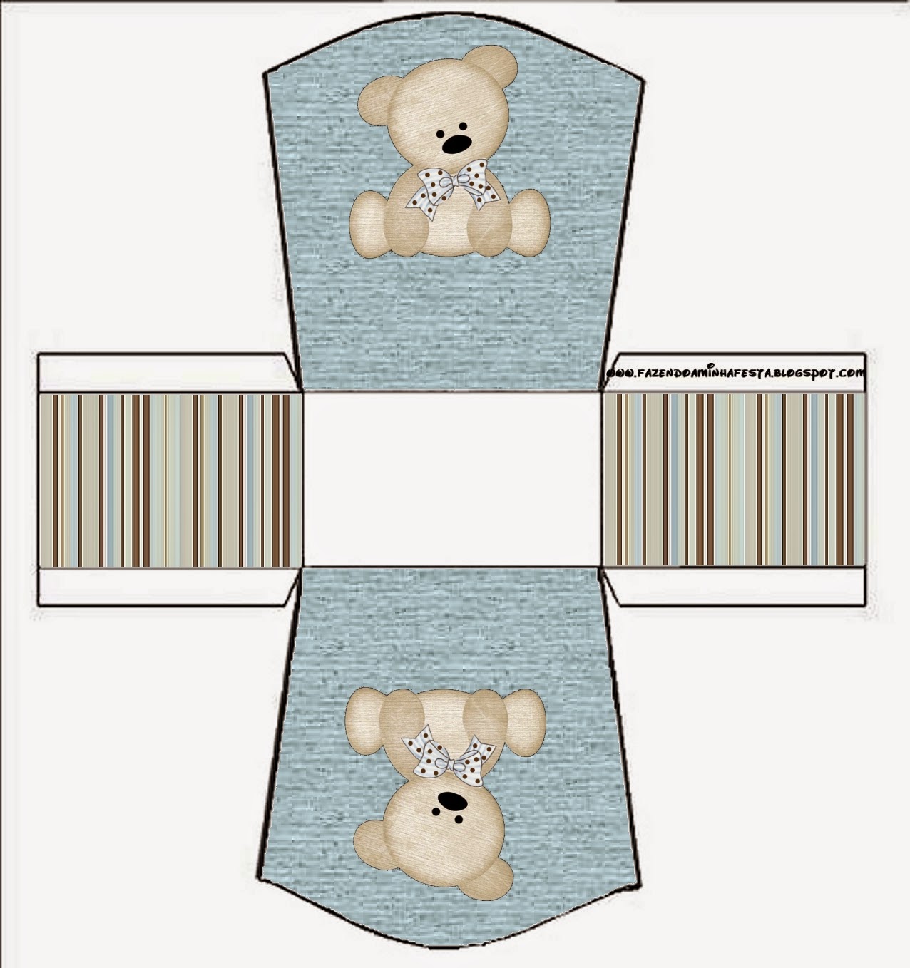 Teddy Bear Family: Free Printable Boxes. - Oh My Baby!