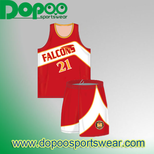custom basketball uniforms: custom design red and white basketball ...